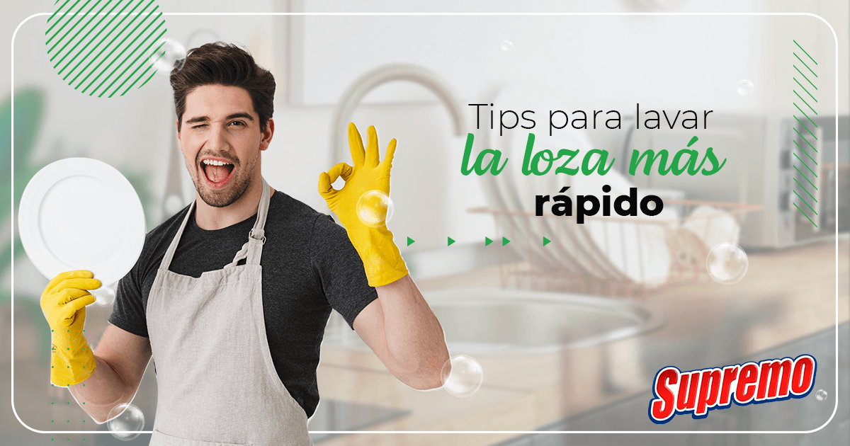 Tips para lavar la loza más rápido - Jabón Supremo